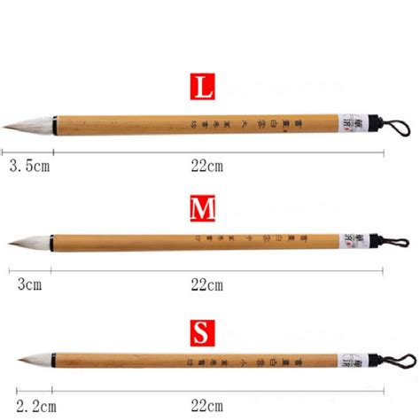 Mjukt Yllehår Borstar Kinesisk Weastel Kalligrafi Grandado