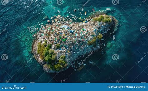 The Great Pacific Garbage Patch Aerial View Of Massive Areof Plastic