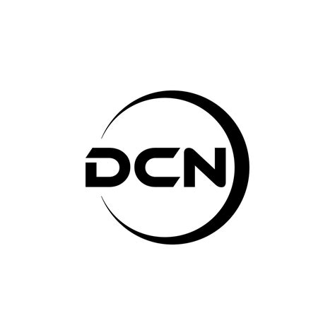 Dcn Letter Logo Design In Illustration Vector Logo Calligraphy Designs For Logo Poster