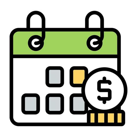 An Icon Design Of Payment Schedule 46282317 Vector Art At Vecteezy