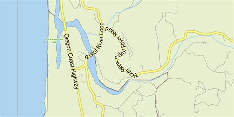 Curry County Oregon Map Vector Exact County Plan Detailed Road Admin Zipcodes Map Editable Adobe