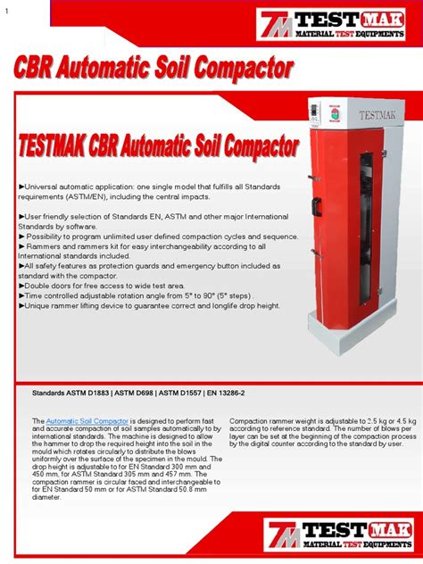 Automatic Soil Compactor User Manual Guidance For Conducting Standard