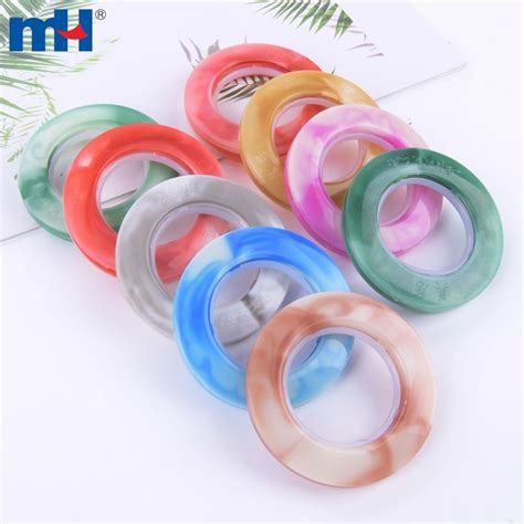 42mm Jade Color Plastic Curtain Eyelet Decorative And Durable Mh