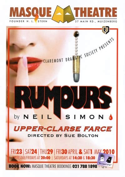 Rumours By Neil Simon Claremont Dramatic Society
