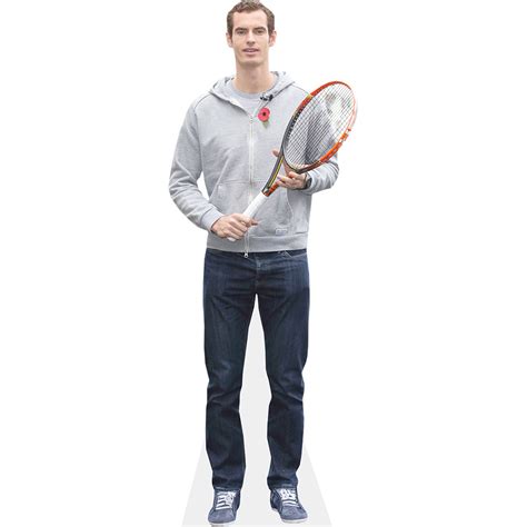 Andy Murray Racket Cardboard Cutout Celebrity Cutouts