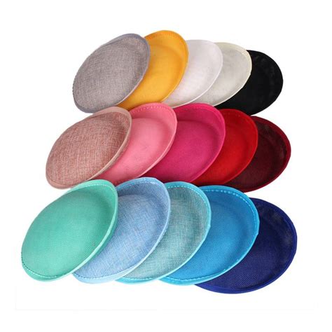 Small Round Shape Millinery Sinamay Base Headdecor