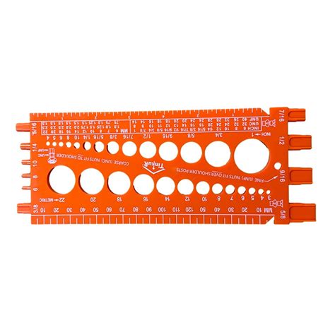 Thread Nut Bolt Size Checker Gauge For Metric And Imperial Thread