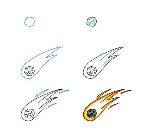 12 Easy And Beautiful Comet Drawing Ideas Drawing Photos