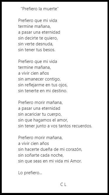 Prefiero La Muerte Frases Sabias Frases Bonitas Poemas Románticos