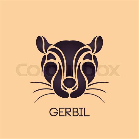 Gerbil Logo Vector Stock Vector Colourbox