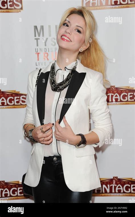 Masiela Lusha Arrives At The La Premiere Of Mike Tyson Undisputed