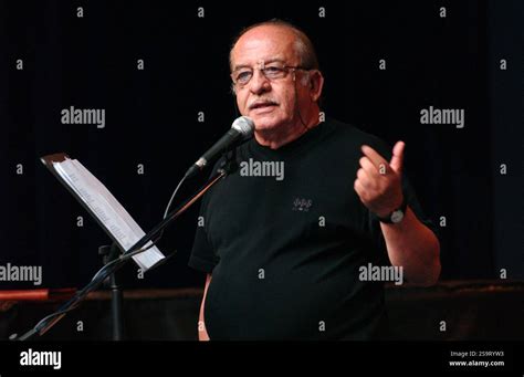 Milan Italy 21092004 Nanni Svampa Italian Singer During The Live