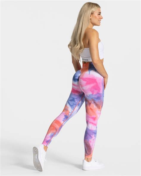 Tie Dye Scrunch Leggings Hot