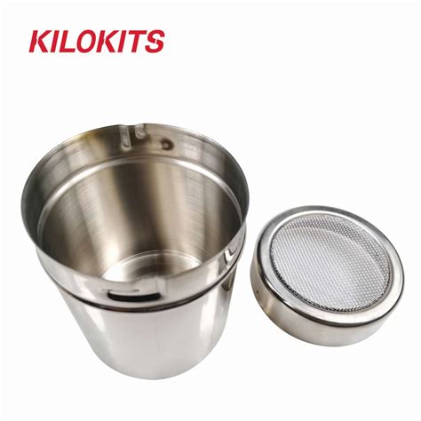 Kilokits Stainless Steel Static Grass Shaker Container Kilokits Mini