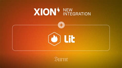 Xion Ecosystem Lit Integration Xion The First Walletless L1