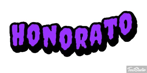 Honorato Nombre Diseños De Logotipos  Animados