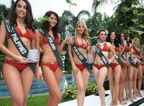 Miss Earth Contestants In Some Sexy Protest 15 Pics