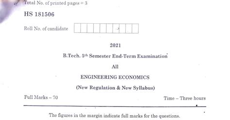 Btech 5th Sem Question Paper Electrical 2022