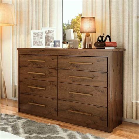 Cômoda Grande 8 Gavetas Capuccino Elegance 2085 Batrol Leroy Merlin