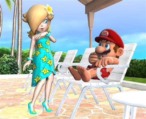 Swimwear Feedback Rosalina And Mario By Mario And Sonic Guy On Deviantart