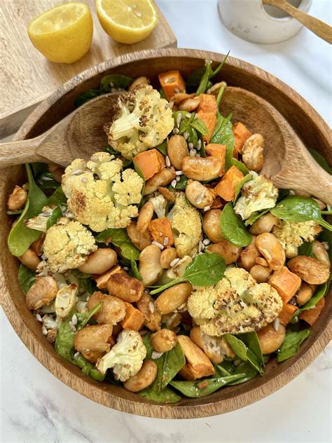 Roasted Butter Bean Salad Helen Ridgeway Nutrition