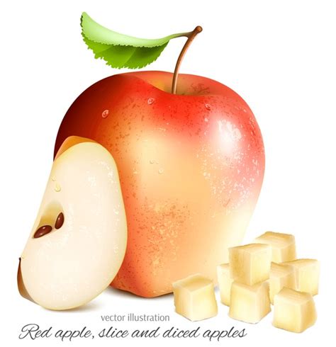Diced Apple Over 322 Royalty Free Licensable Stock Vectors And Vector