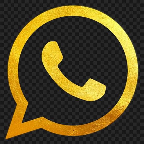 HD Gold Official Whatsapp Wa Watsup Logo Icon PNG Citypng