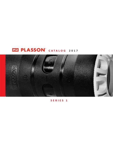 Plasson Series 1 Catalog An Overview Of The New Innovative Fittings