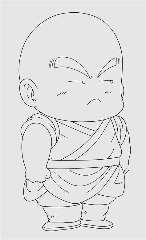 Krillin Coloring Pages