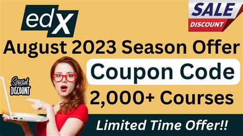 Edx Coupon Code 2023 Edx Discount For 2000 Online Courses August