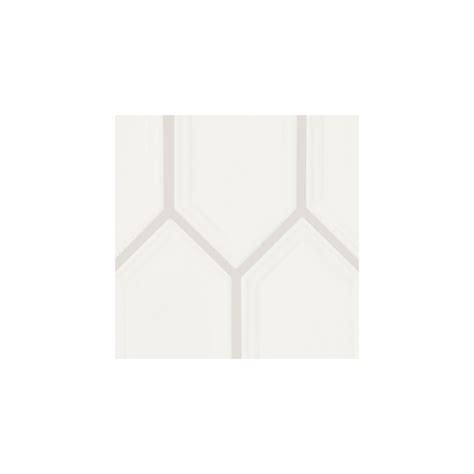 Daltile Luminique Arctic White 11 In X 12 In Glossy Ceramic Patterned