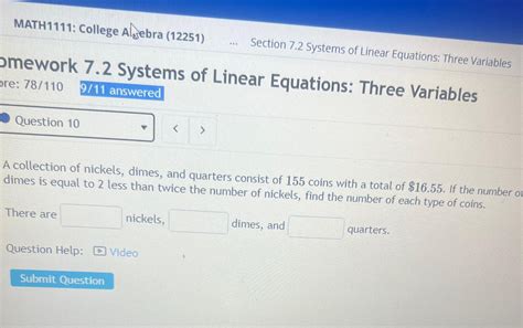 Solved Math1111 College Alsebra 12251section 72 ﻿systems