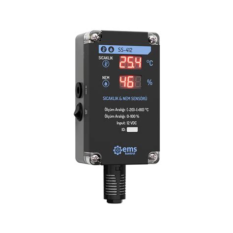 Ss 412 Portable Temperature And Humidity Sensor Ems Kontrol