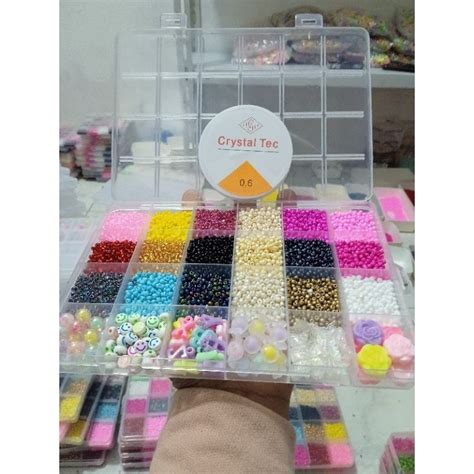 Jual Hiasan Manik Manik Permata Manik Manik Pasir 1 Box Mate Payet