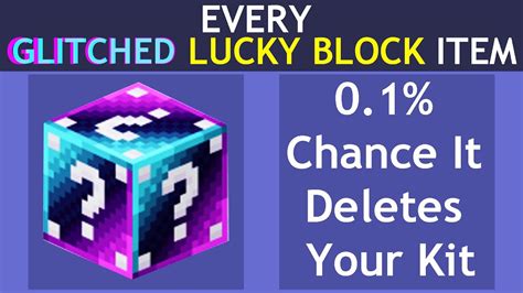 Every Glitched Lucky Block Item In Roblox Bedwars Youtube