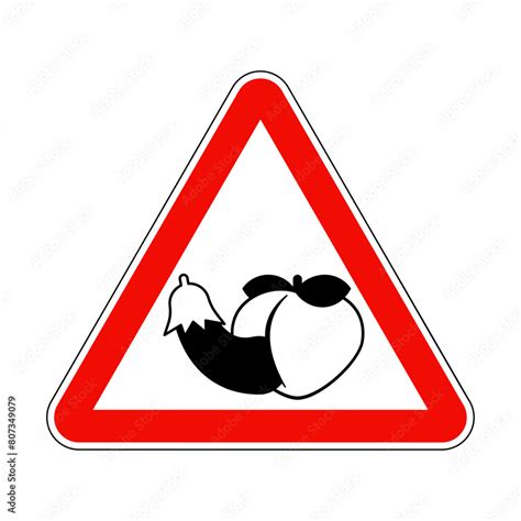 Attention Eggplant And Peach Are Symbols Of Sex Caution18 Triangular