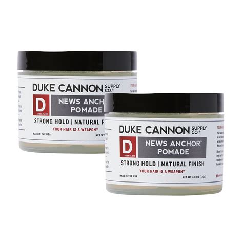 Duke Cannon News Anchor Hold Pomade Strong Hold And Natural
