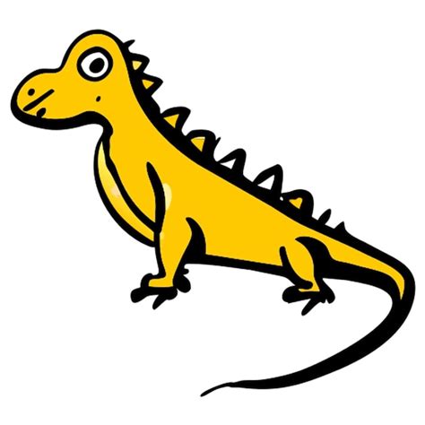 Crocidile Icon Doodle Fill Premium Ai Generated Vector