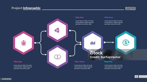 Five Elements Flowchart Slide Template Stock Illustration Download Image Now Abstract Art