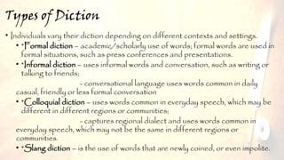 Poetic Diction In Creative Writing For Shs Pptx
