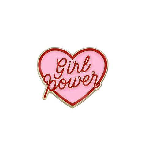 Girl Power Enamel Pin Girl Power Enamel Pins Pink Love