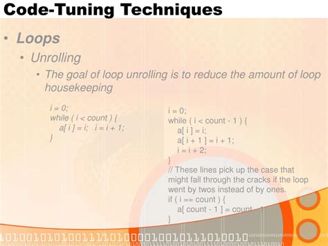 Ppt Code Tuning Strategies And Techniques Powerpoint Presentation