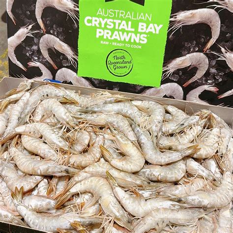 Kingfield Crystal Bay Raw Banana Prawns 3140 Box Of 3kg Umall