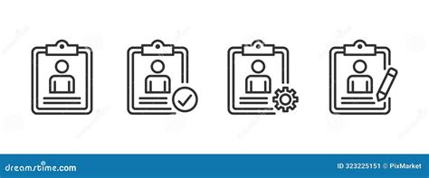 Personal Information Icon Stock Vector Illustration Of Settings 323225151