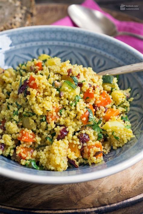 Orientalischer Couscous Salat Mit Ofen Gemüse Madame Cuisine Rezept Couscous Salat Rezept