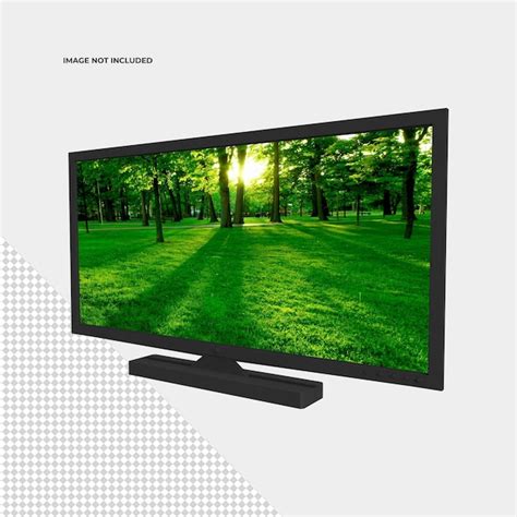 평면 스크린 Tv 모니터 목업 프리미엄 Psd 파일