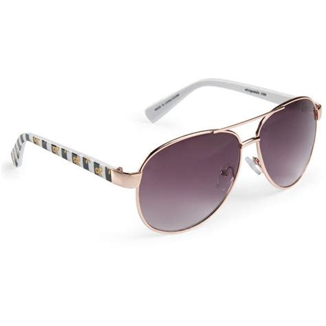 Aeropostale Bow Tinted Aviator Sunglasses Gold Aviator Glasses
