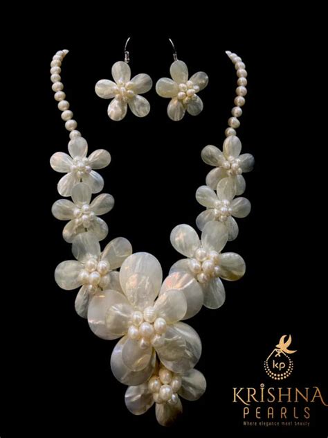 Sri Krishna Pearls Buy Designer Pearl Necklace Set Online India