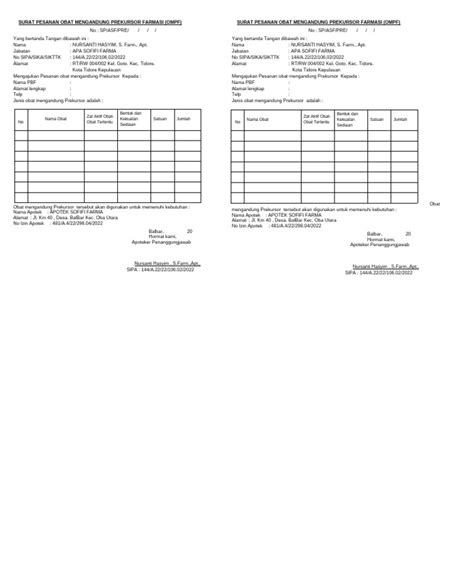 Sp Prekursor Terbaru Pdf