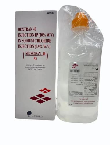 Dextran 40 Injection With Sodium Chloride 50 Mg Ml At ₹ 330 Ml In Ahmedabad